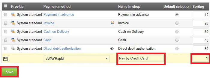 How to connect eCorner and eWAY