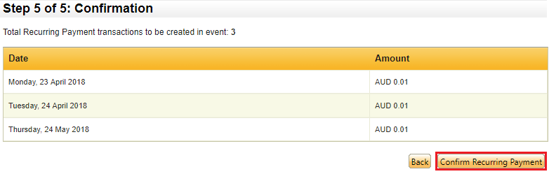 How do I setup a Recurring Payment in MYeWAY?