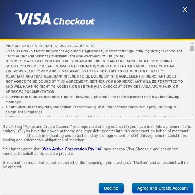 How do I setup Visa Checkout?