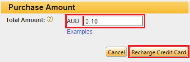 How do I recharge a customer's credit card?
