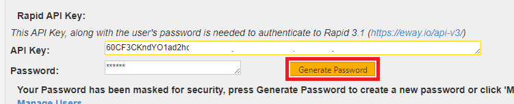 How do I set up my Sandbox API key and password?