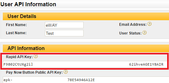 How do I set up my Sandbox API key and password?