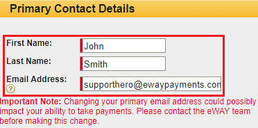 How do I change my primary email address?